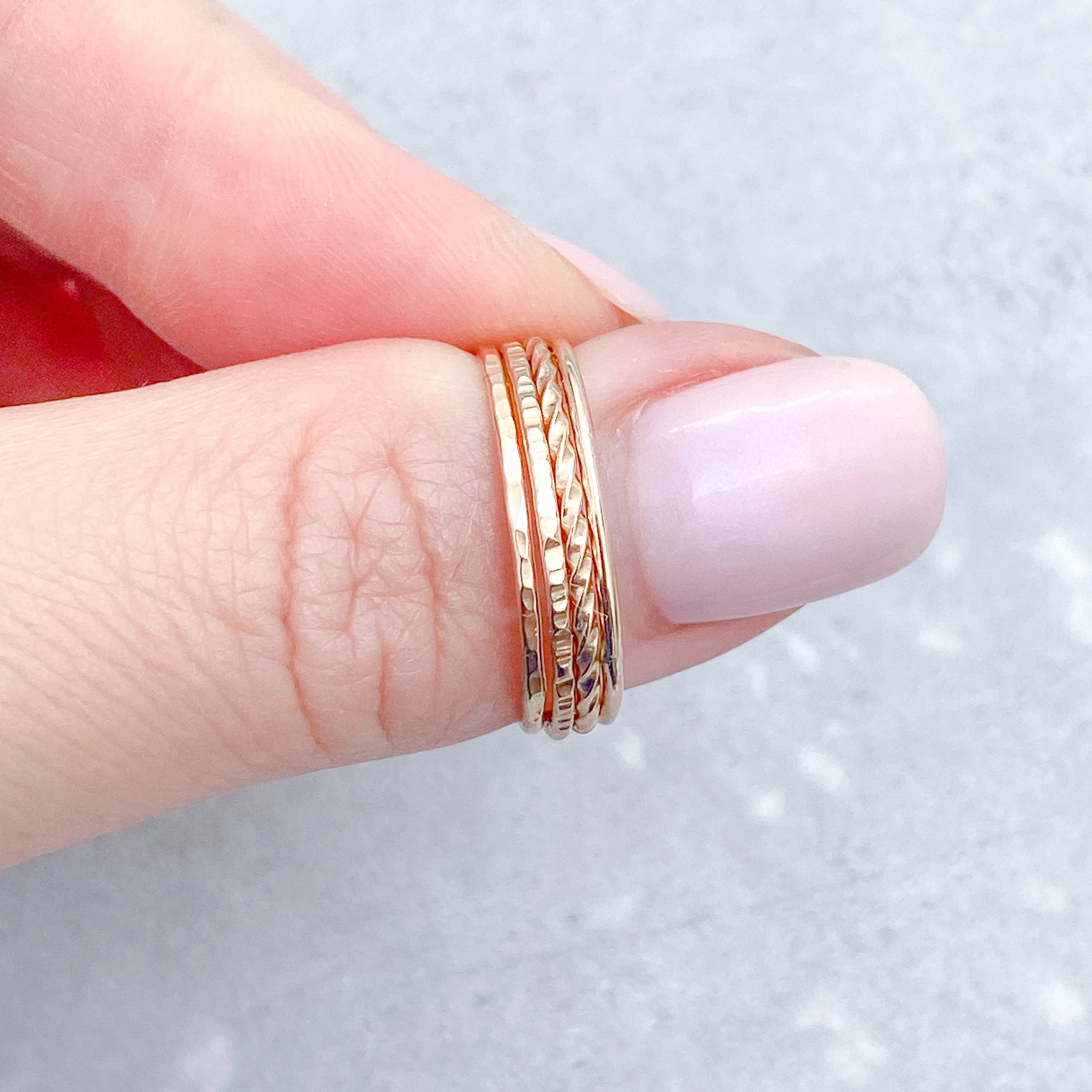 Smooth Round Ring-classic Gold Ring-midi Ring-stack Ring-skinny Gold ...