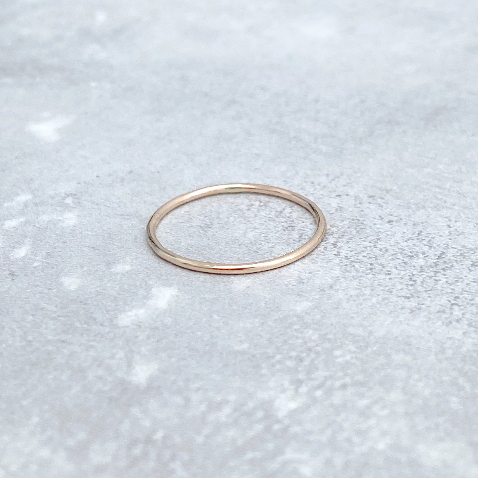 Smooth Round Ring-classic Gold Ring-midi Ring-stack Ring-skinny Gold ...