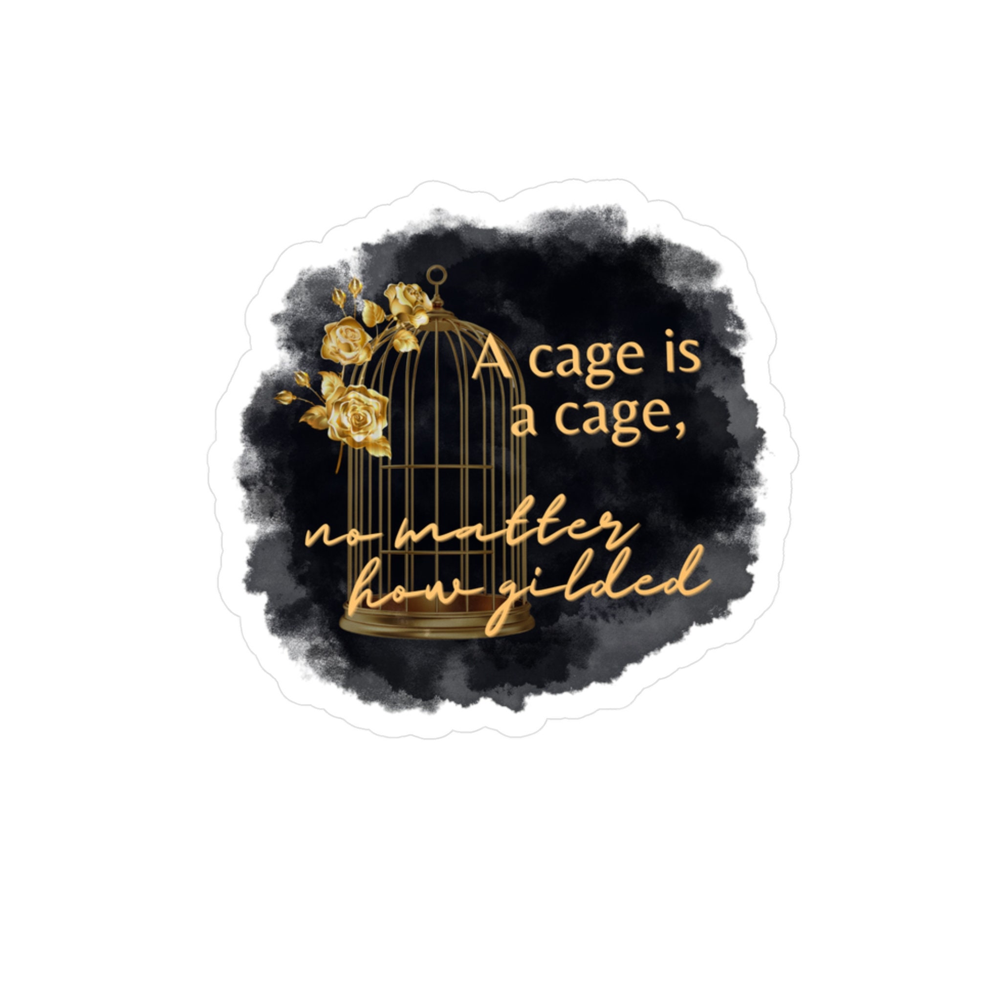 Plated Prisoner Sticker Vinyl Decal Gilded Bookish - Etsy