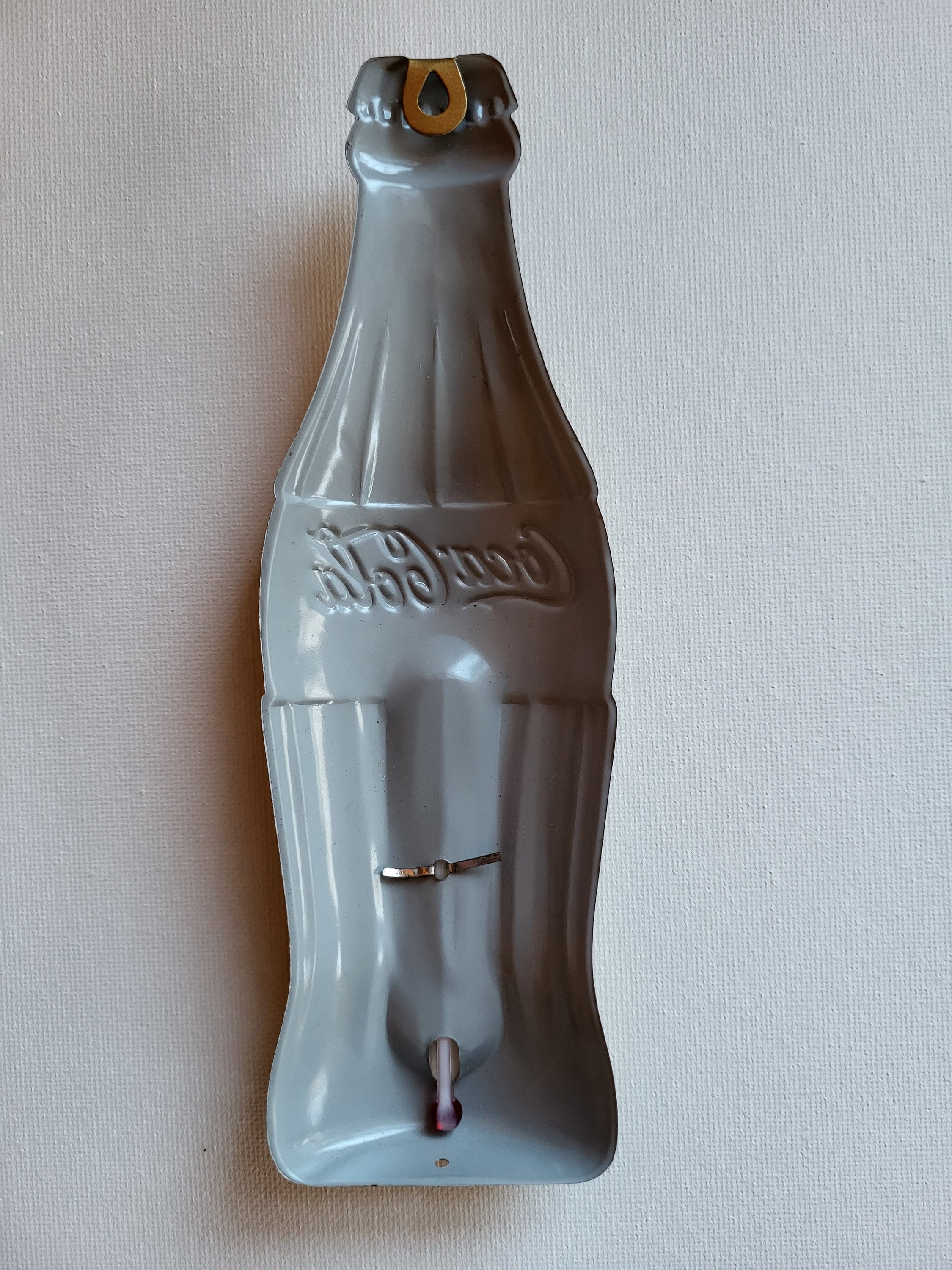 Vintage Coca Cola Bottling Company Gold Tone Thermometer Sign With Box ...