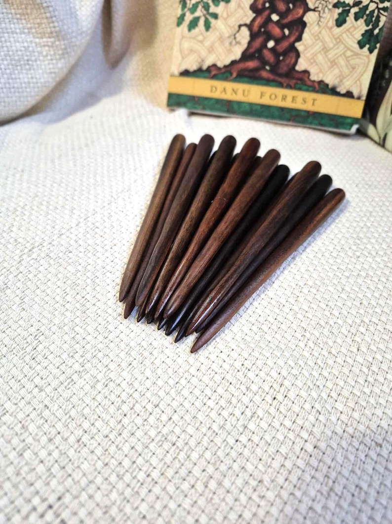 Hand Carved WALNUT Shawl Pin / Hair Stick - 6 Inch - Etsy