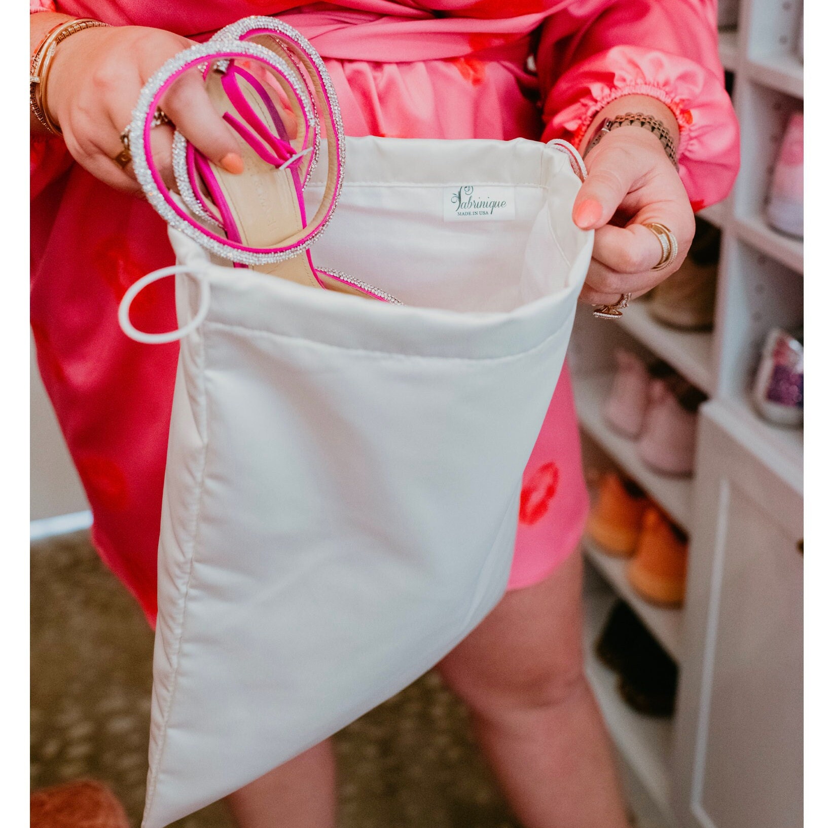 Satin Drawstring Shoe & Accessory Bags, Custom Sizing Available, - Etsy