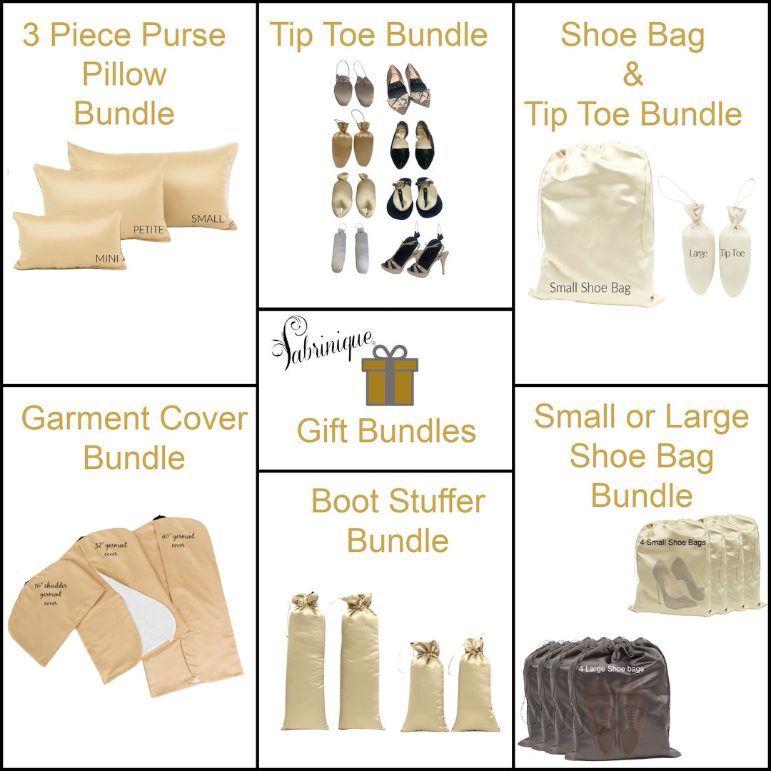 Accessory Storage Gift Set Bundles, Purse Shaper Pillows, Shoe Storage ...