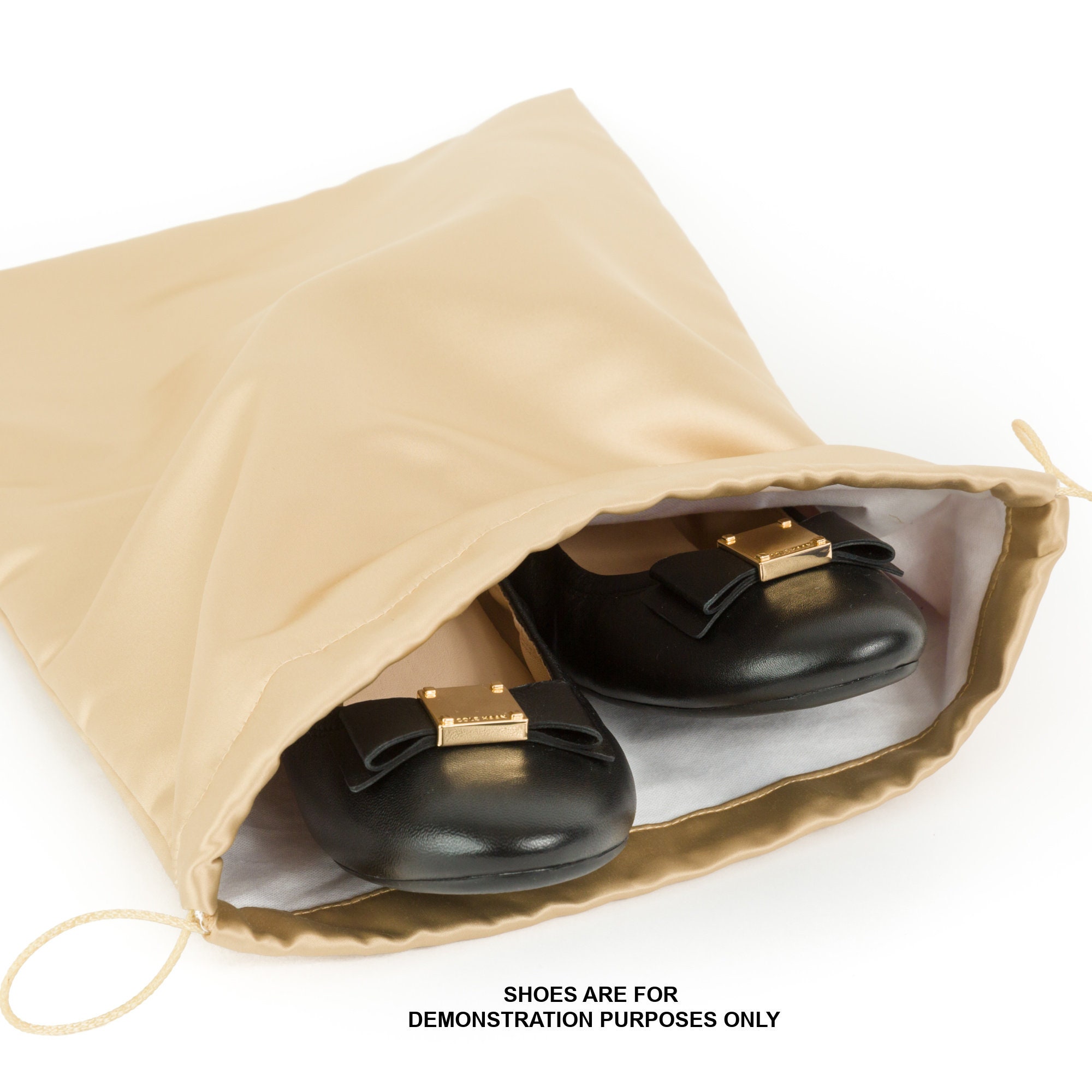 Satin Drawstring Shoe & Accessory Bags, Closet and Travel Storage ...