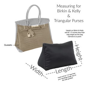 Triangular Purse Pillow Stuffers, Birkin & Kelly Handbags Insert ...