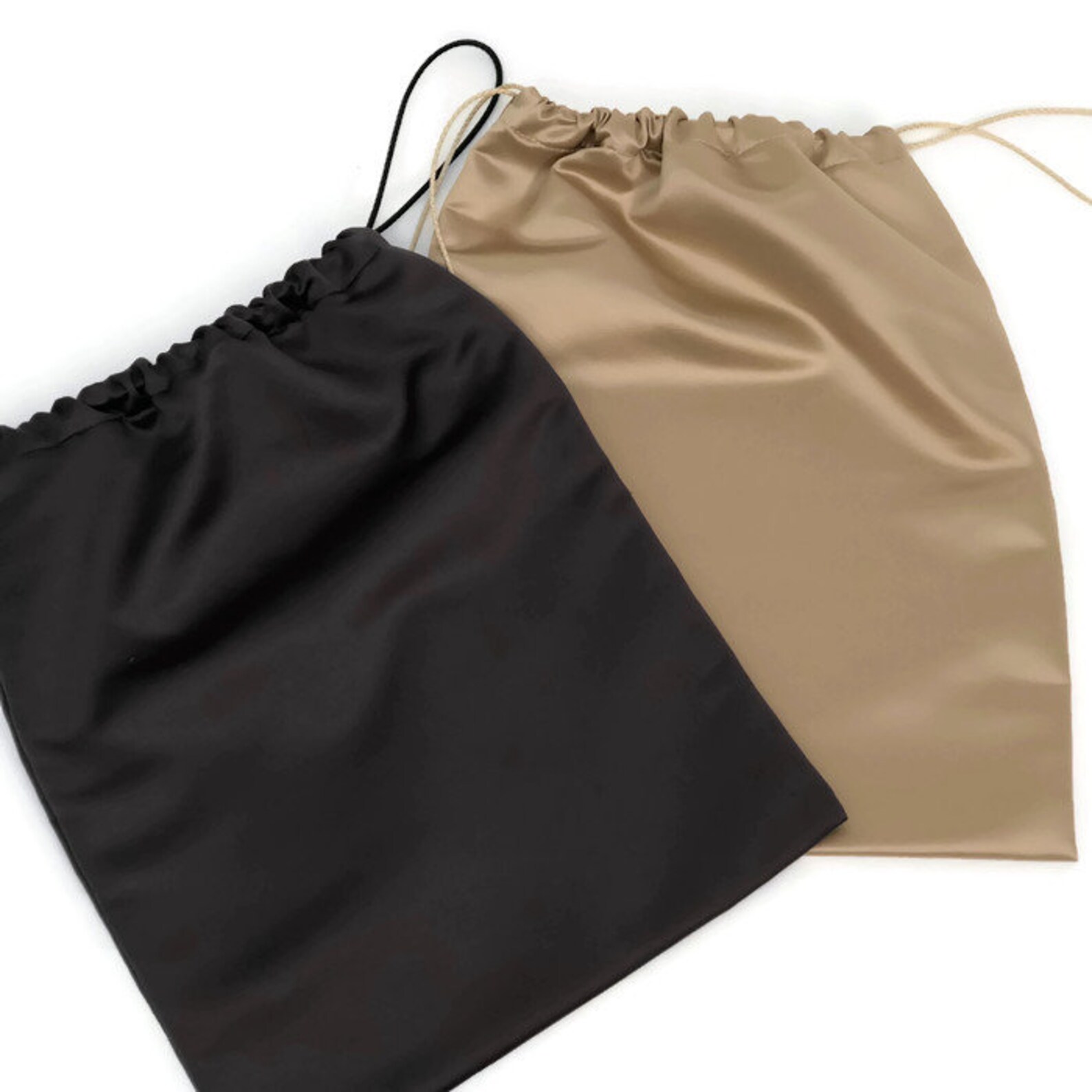 Satin Drawstring Shoe & Accessory Bags Closet and Travel | Etsy