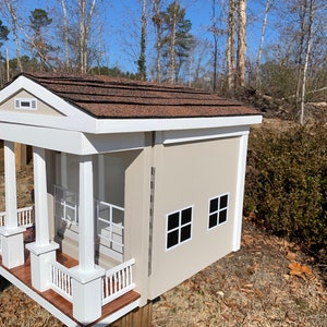L Shaped Library Shingled Roof Porch With Railing Roof Dormer Lap ...