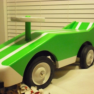 Wooden Toy Truck Late Model Dirt Track Racecar Any Color, Ride on Toy ...