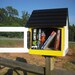 Little House on a Stick Neighborhood Book Box Library, Custom Painted ...