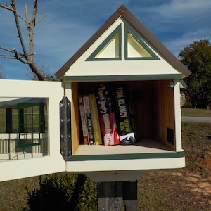 Custom Tree House Library, Little Book Box, Neighborhood Book Exchange ...