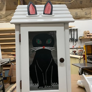 Cat Geocache With Graphics, Hidden Compartment, 2 Shelf, Neighborhood ...