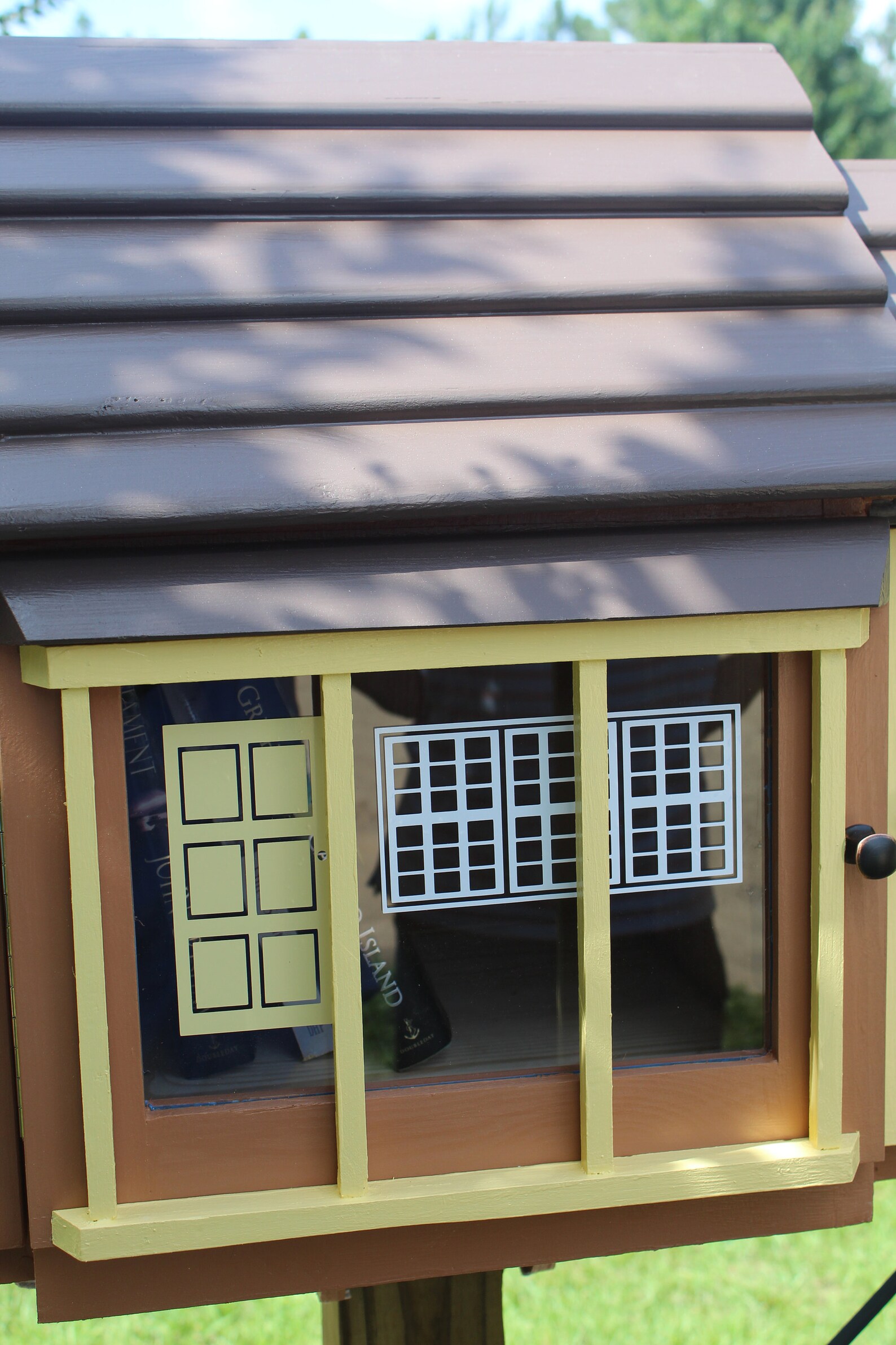 Custom Library Book Box Triple Wide Painted 3 Colors With - Etsy