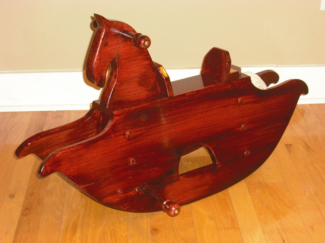Christmas Gift Oak Child's Rocking Horse Ages 1-9 - Etsy