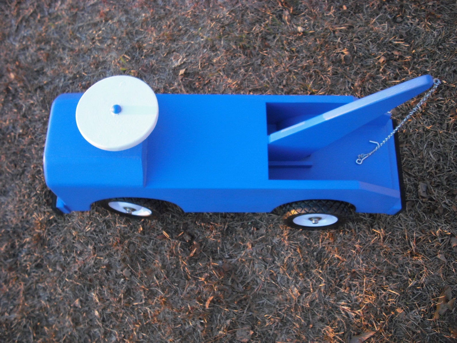 Wooden Toy Truck Light Blue Tow Truck Child's Riding Toy | Etsy