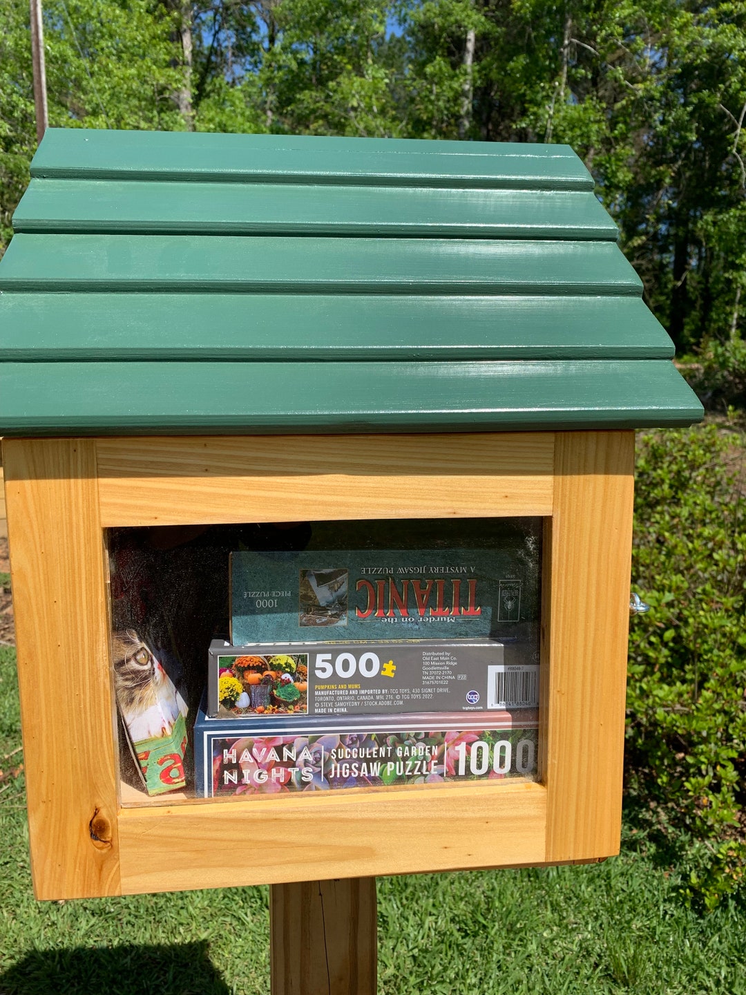 Free Puzzle Exchange, Little Puzzle House, Regular, Lending Box ...