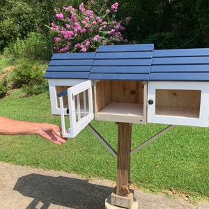 Custom, Library Book Box, Triple Wide, Painted 3 Colors With Graphics ...