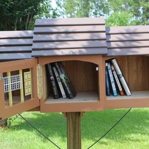 Custom, Library Book Box, Triple Wide, Painted 3 Colors With Graphics ...