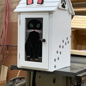 Cat Geocache With Graphics, Hidden Compartment, 2 Shelf, Neighborhood ...