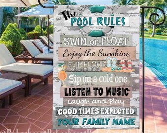 Swimming Pool Flag - Etsy