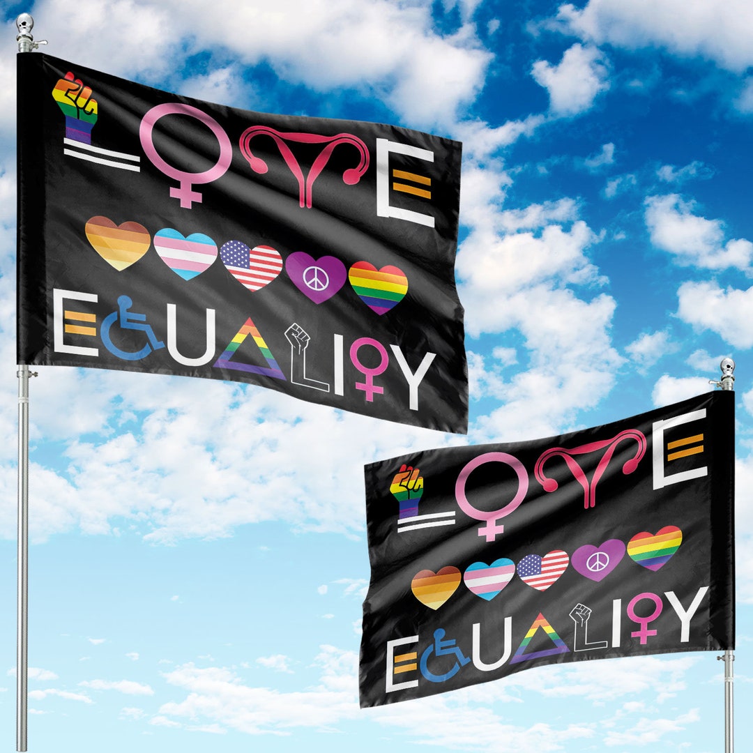 Equality Garden Flag Equality Flower LGBT Flag Equality - Etsy