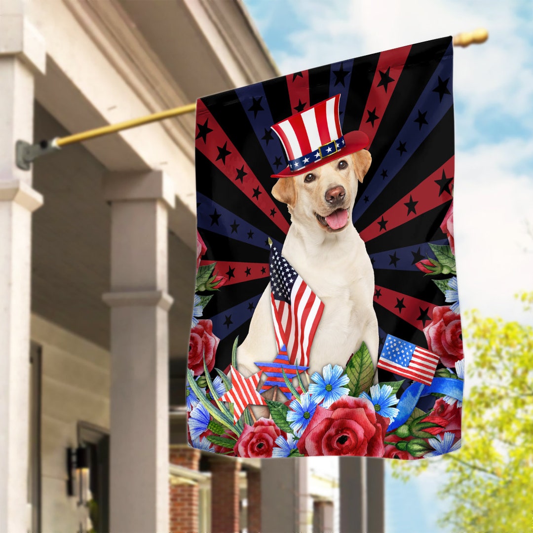 Happy Independence Day Flag Labrador Retriever Dog 4th July - Etsy