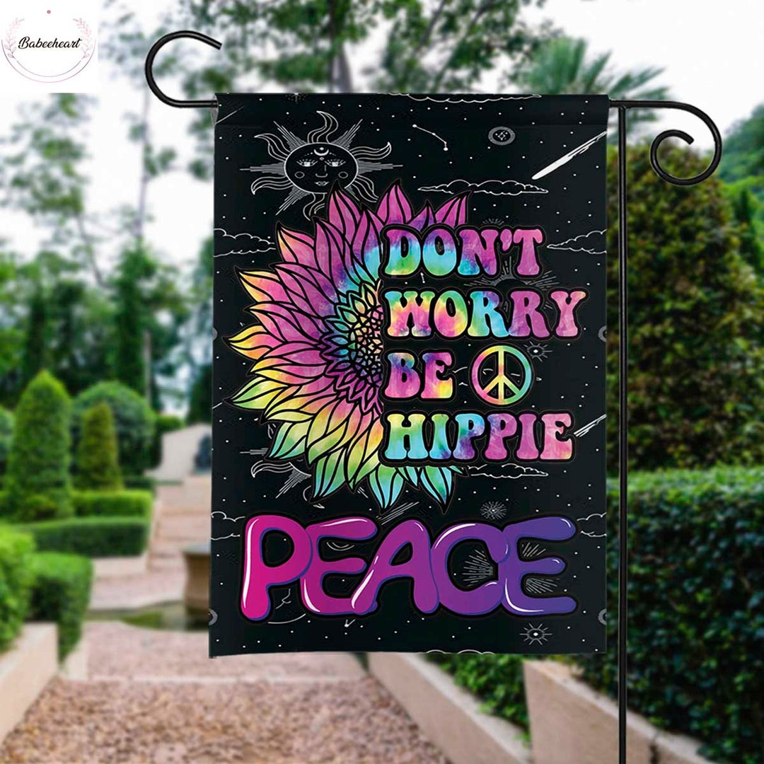 Hippie Flag Hippie Home Sign Hippie Soul Flag Gift for - Etsy Canada