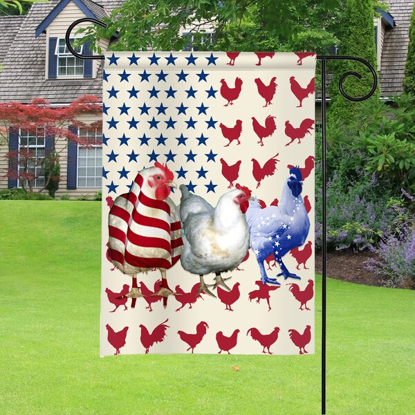 American Flag Chicken Svg - Etsy