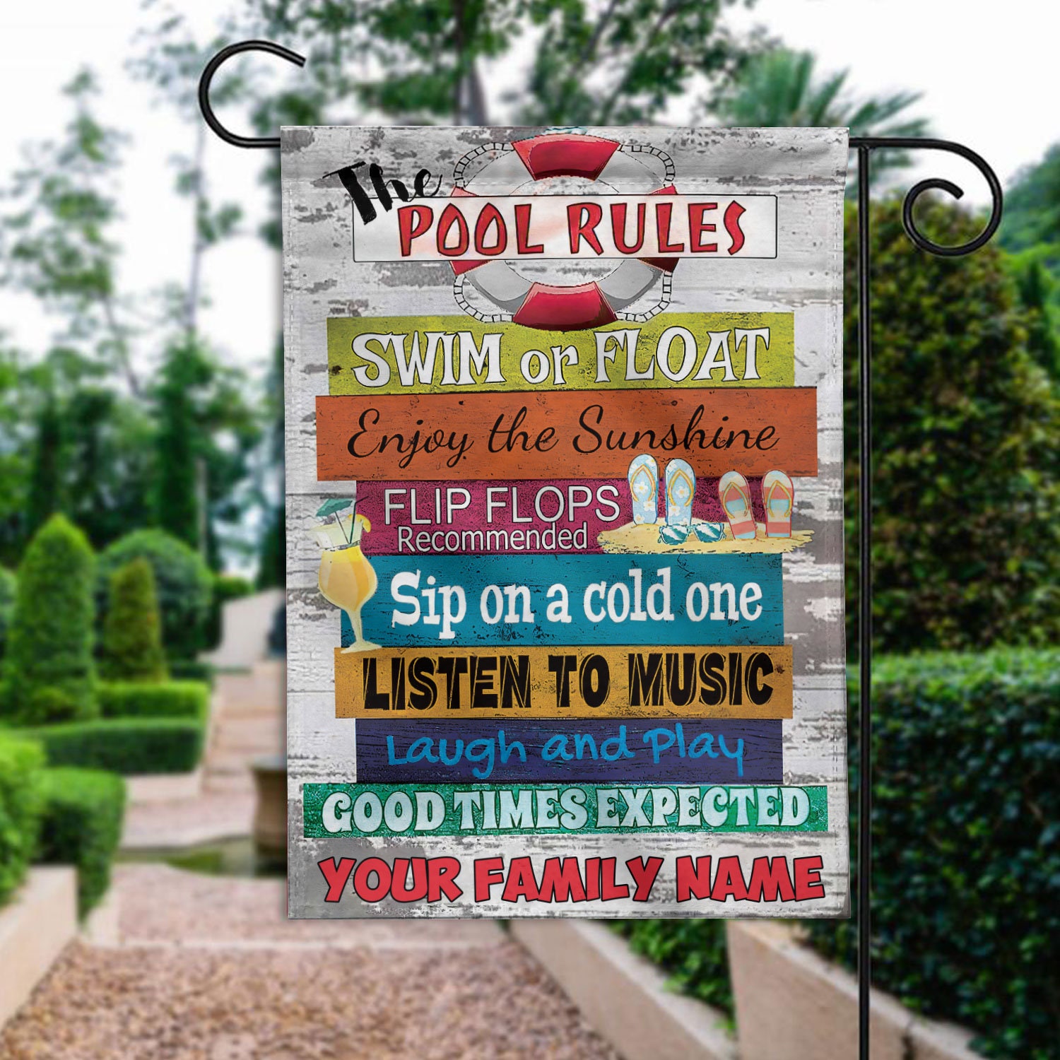 Personalized Swimming Pool Flag Summer Flag Pool Decor - Etsy UK