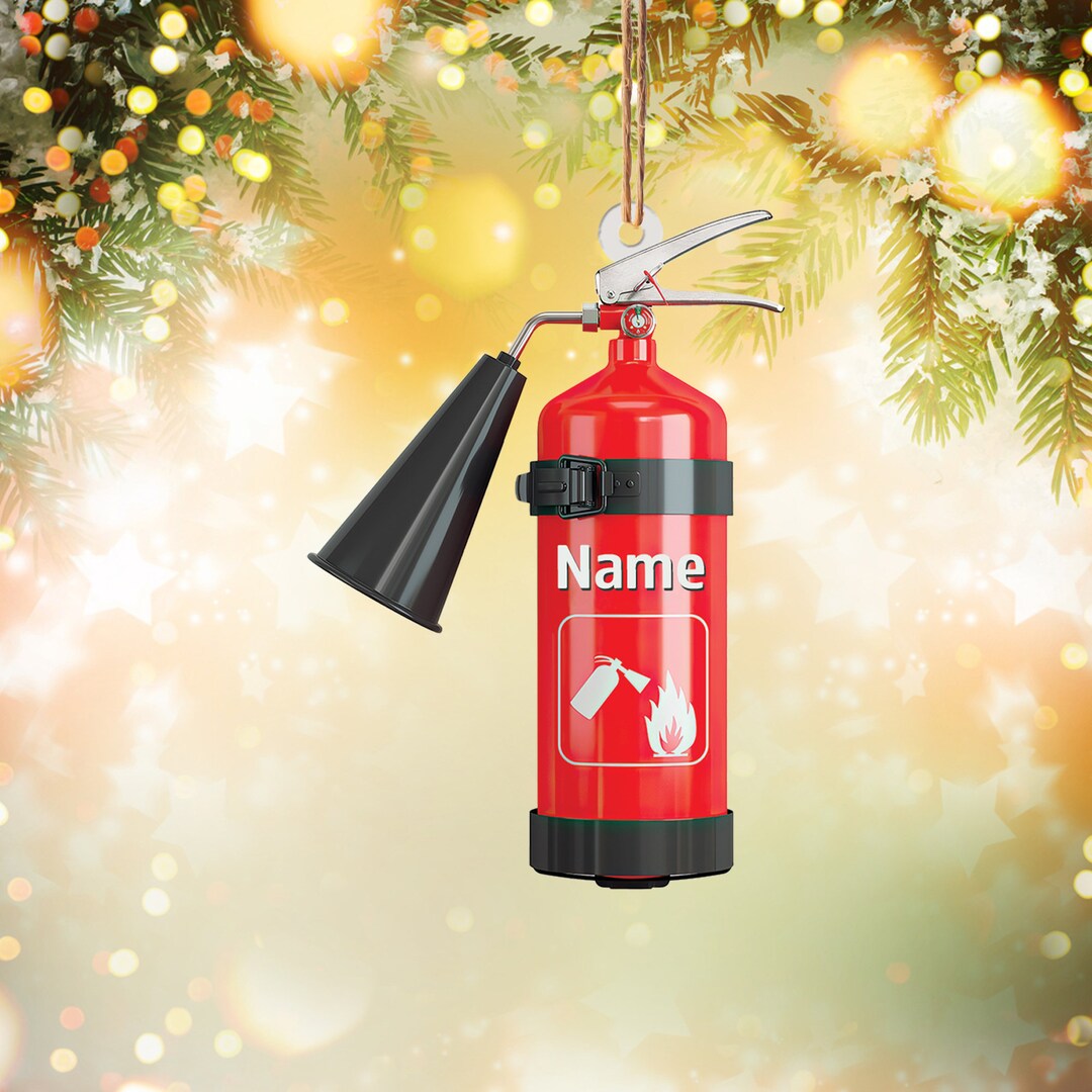 Firefighter Christmas Ornament Fireman Christmas Ornament - Etsy