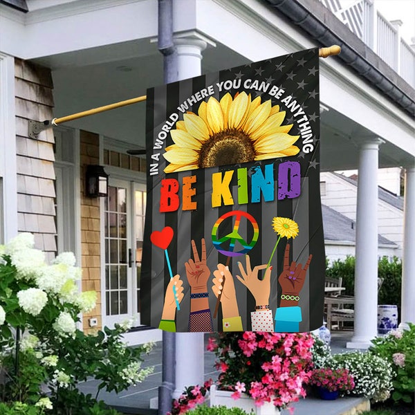 Be Kind Flag - Etsy