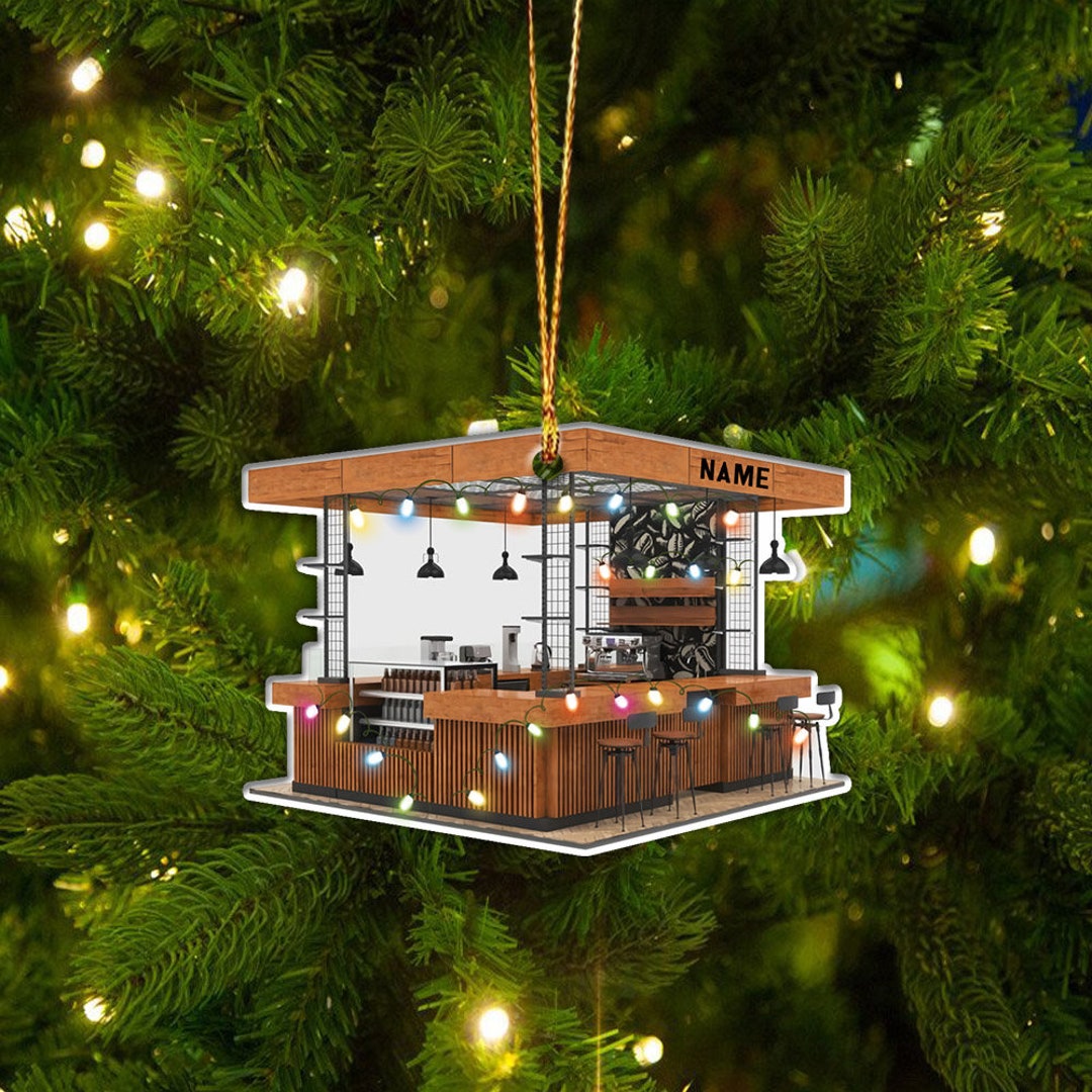 Cafe Booth Christmas Light Ornament Cafe Booth Car Hanging - Etsy