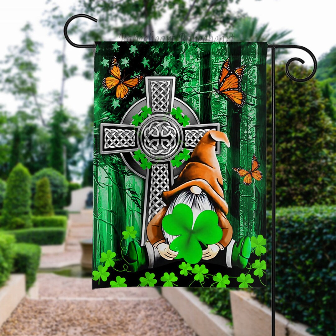Irish Blessing Flag Celtic Cross Flag Irish Gift Happy St. - Etsy