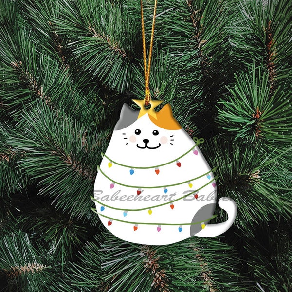 Fat Cat Ornament - Etsy