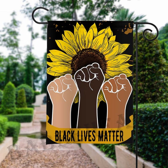 Black Lives Matter Flag Garden Flag Social Justice Flag Civil | Etsy