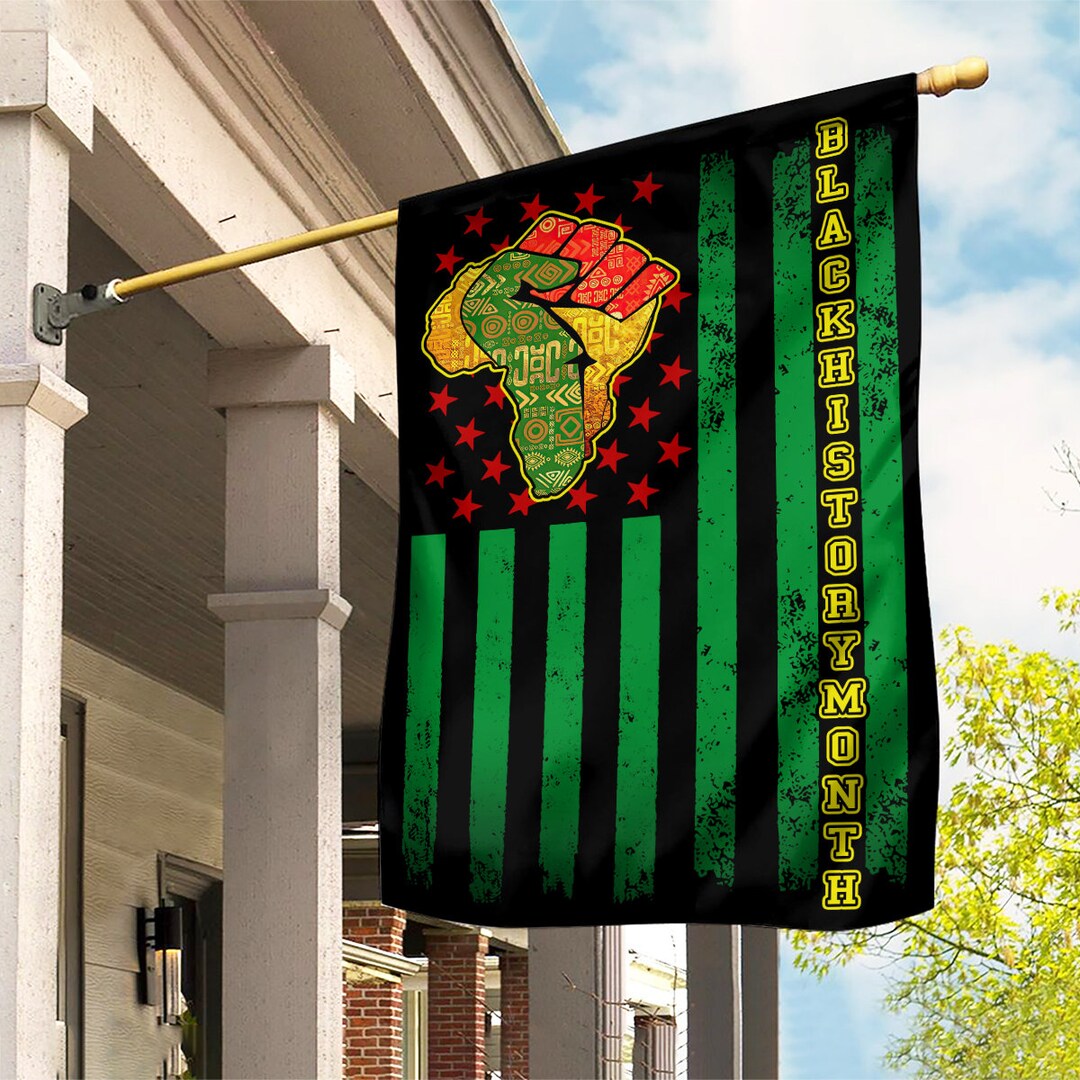 Black History Month Flag Celebrate Black History Month Flag - Etsy