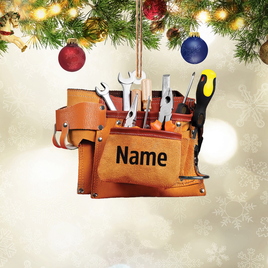 Tools Belt Bag Christmas Ornament Handyman Ornament Gift - Etsy