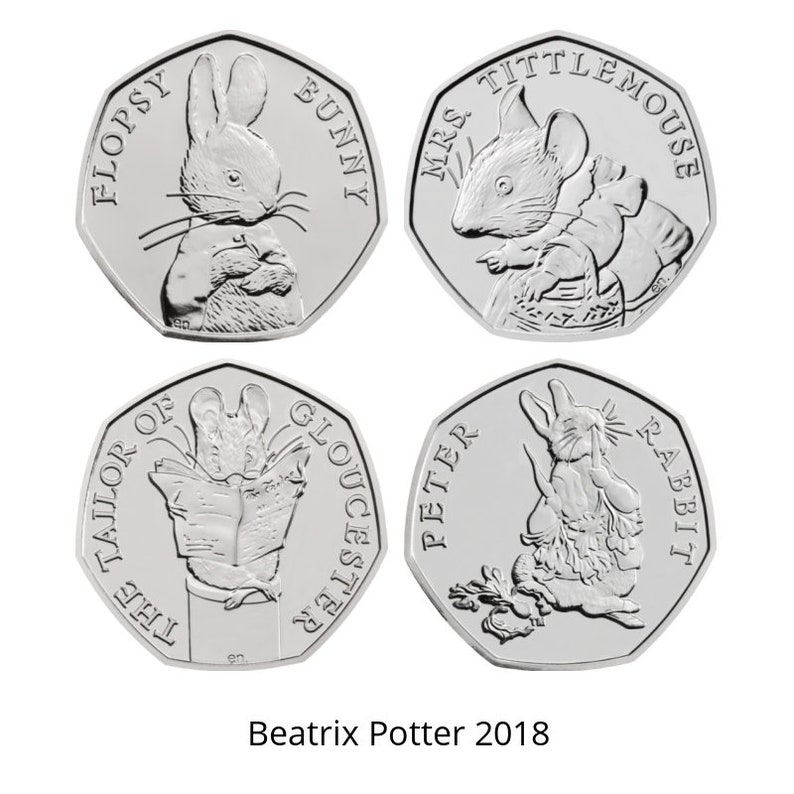 Rare UK Fifty Pence Coins Collectible 50p Coins British Coin Collector ...