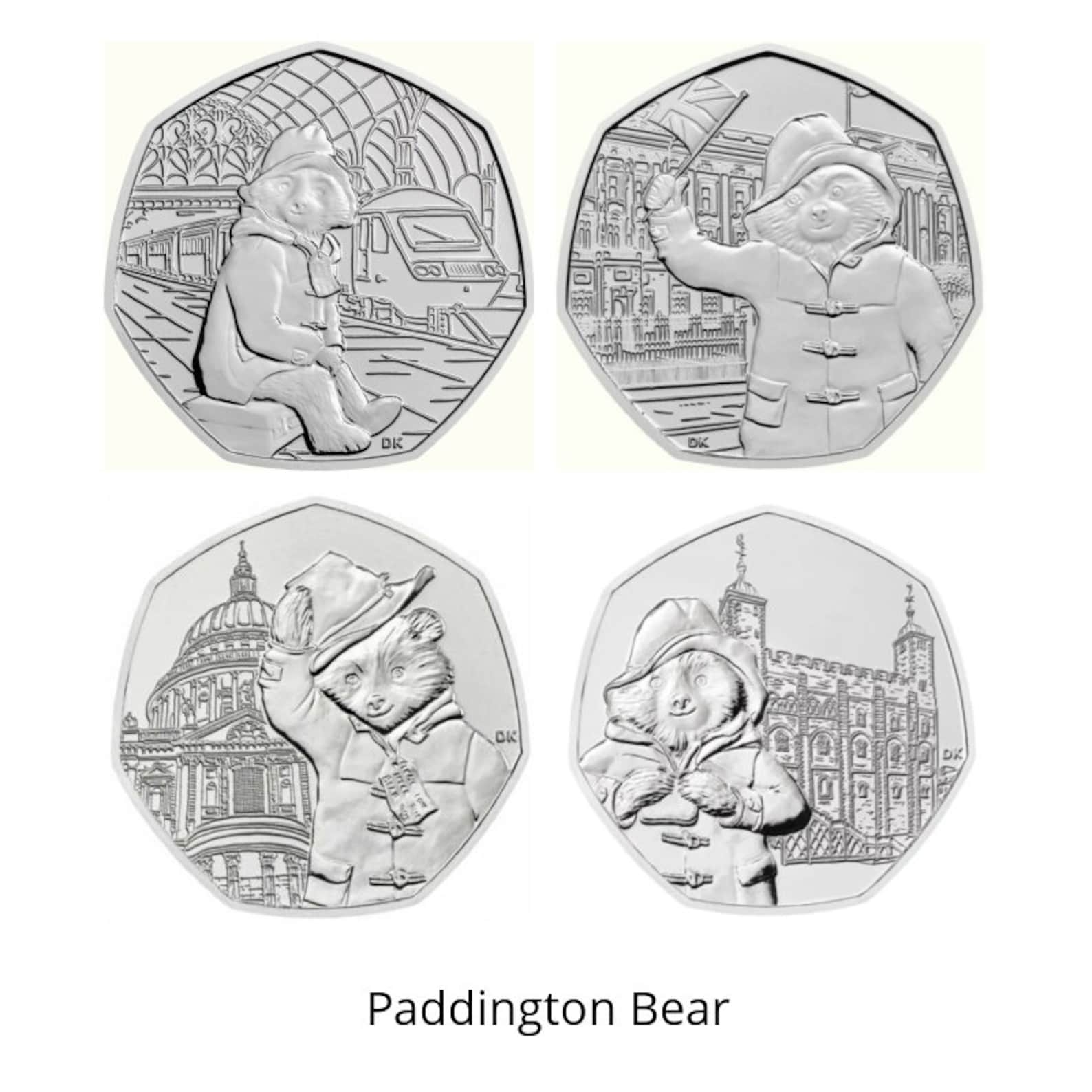 Rare UK Fifty Pence Coins Collectible 50p Coins British Coin Collector ...