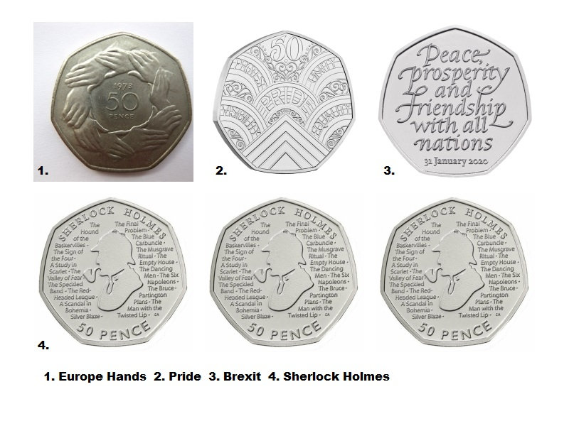 Rare UK Fifty Pence Coins Collectible 50p Coins British Coin - Etsy UK