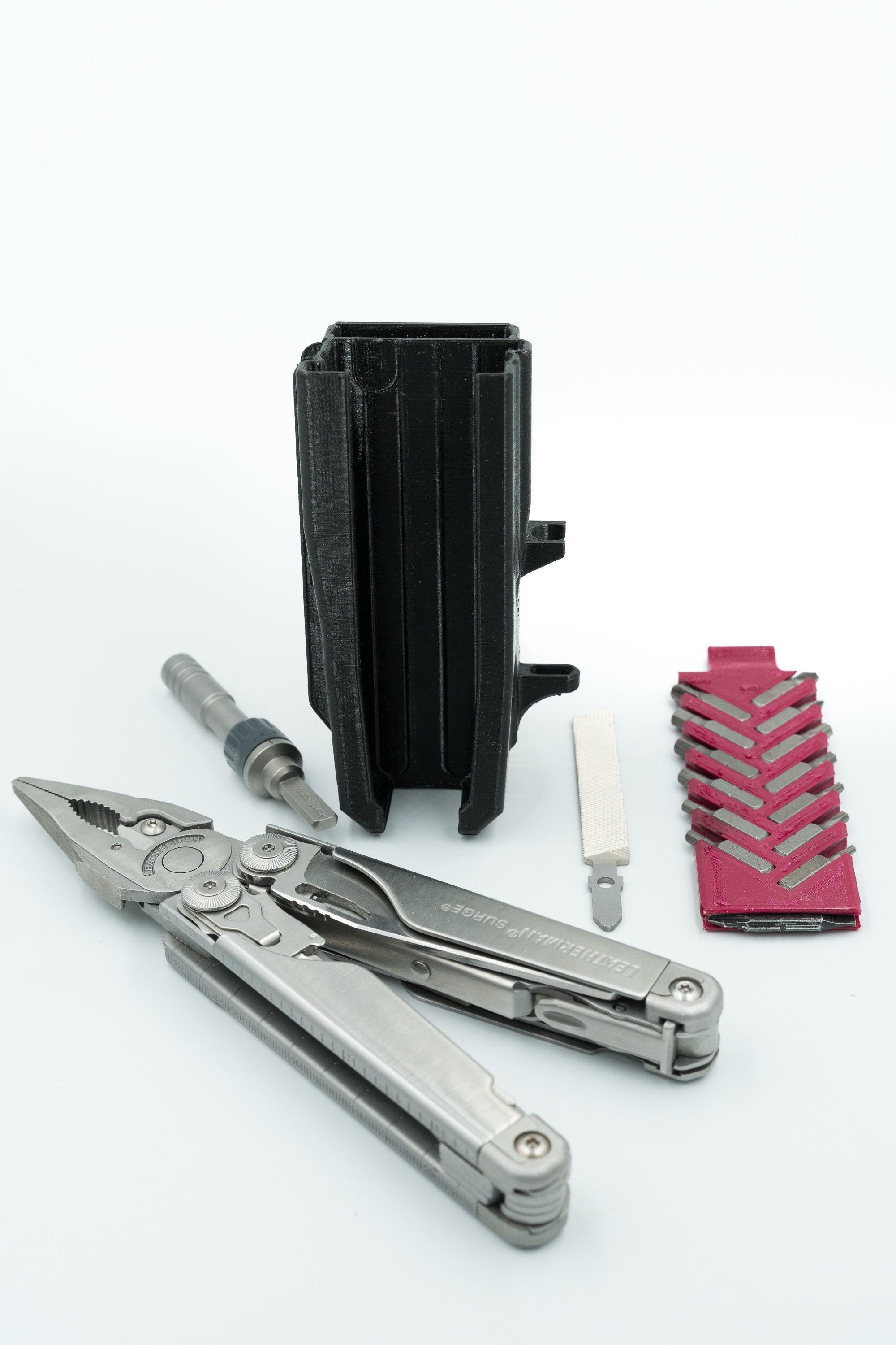 3D Printed Leatherman Surge Case for Multitool, Regular Hex Bits and ...
