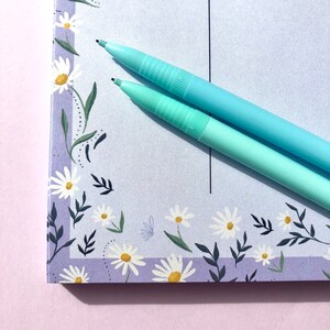 Daisy Floral Weekly Planner and Shopping List Set- A4 & DL Recycled ...