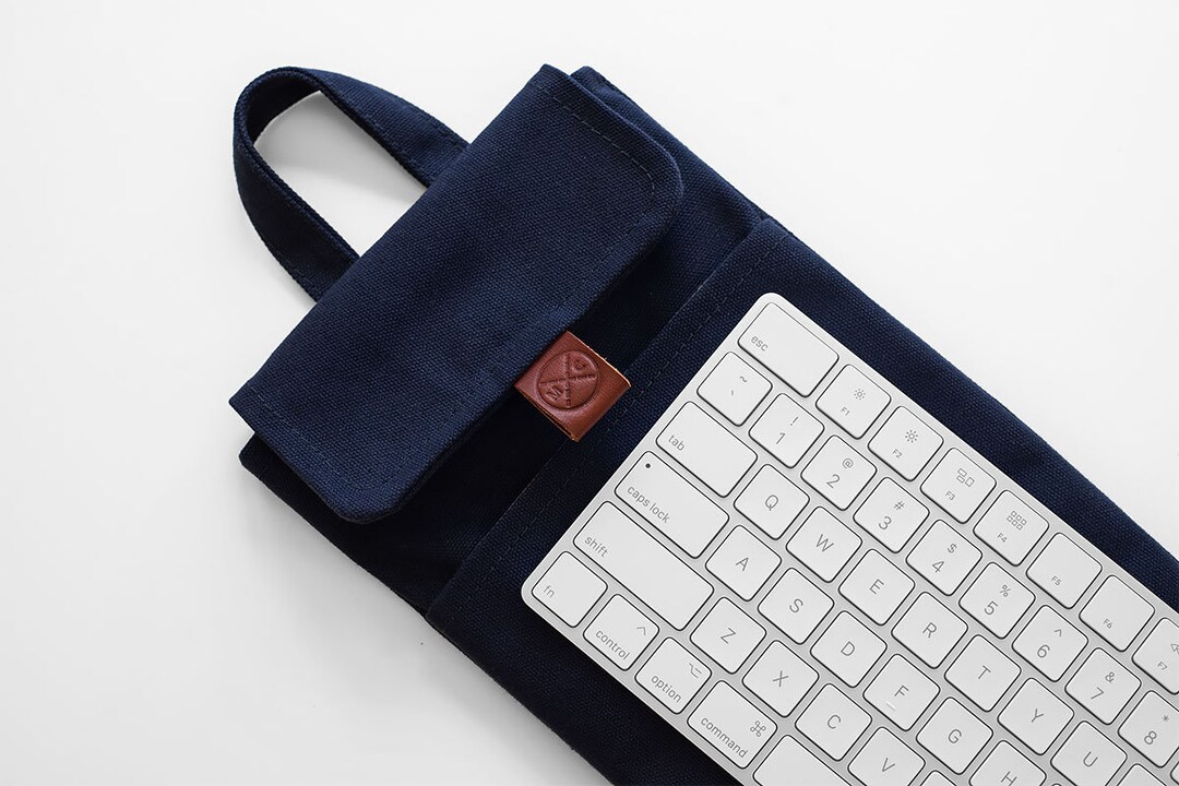 APPLE MAGIC Keyboard Case or Sleeve Lightly Waxed Canvas Pocket for ...
