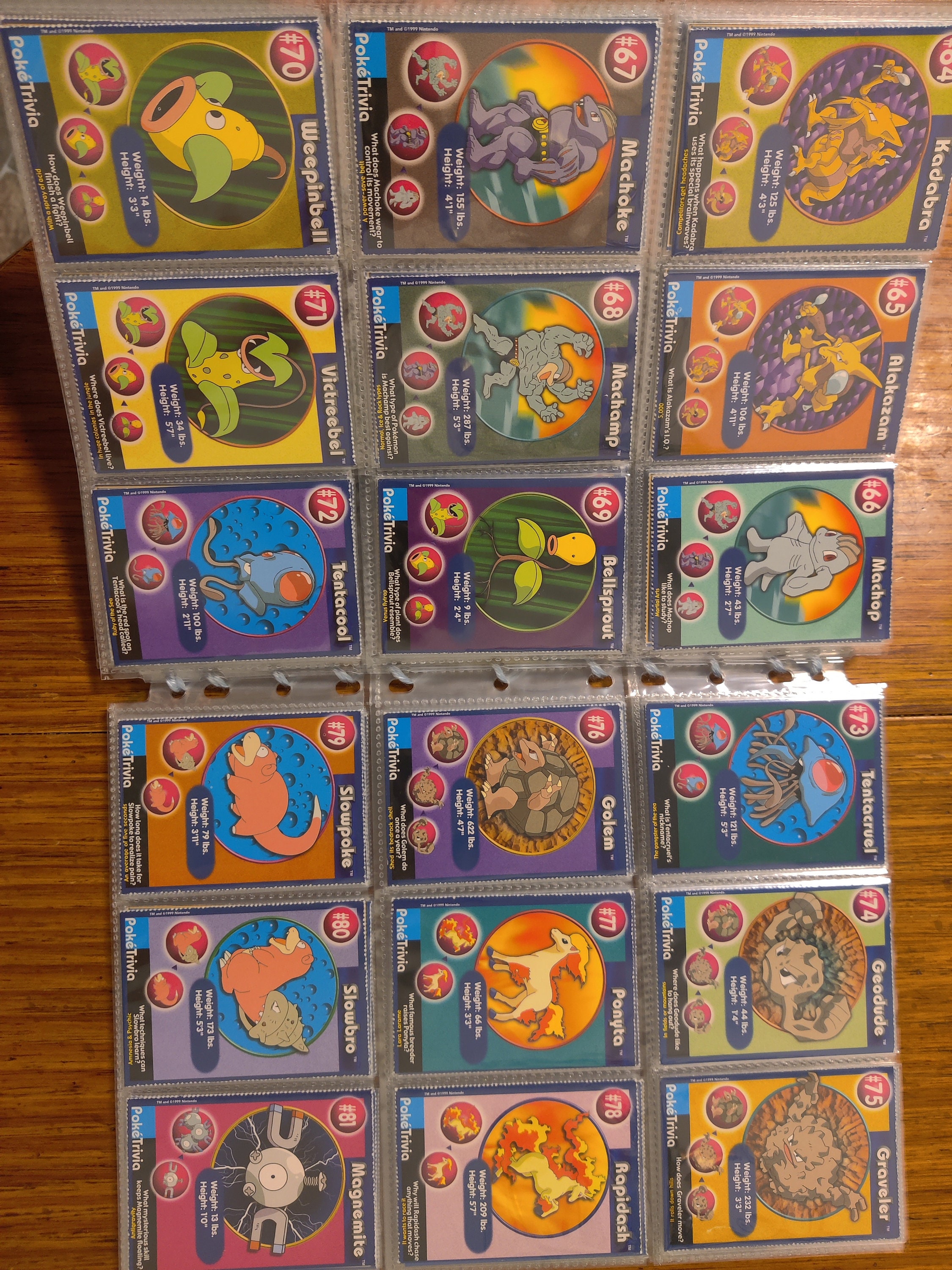1999 Pokemon BK Promo Poketrivia Cards Full Set 1-151 - Etsy