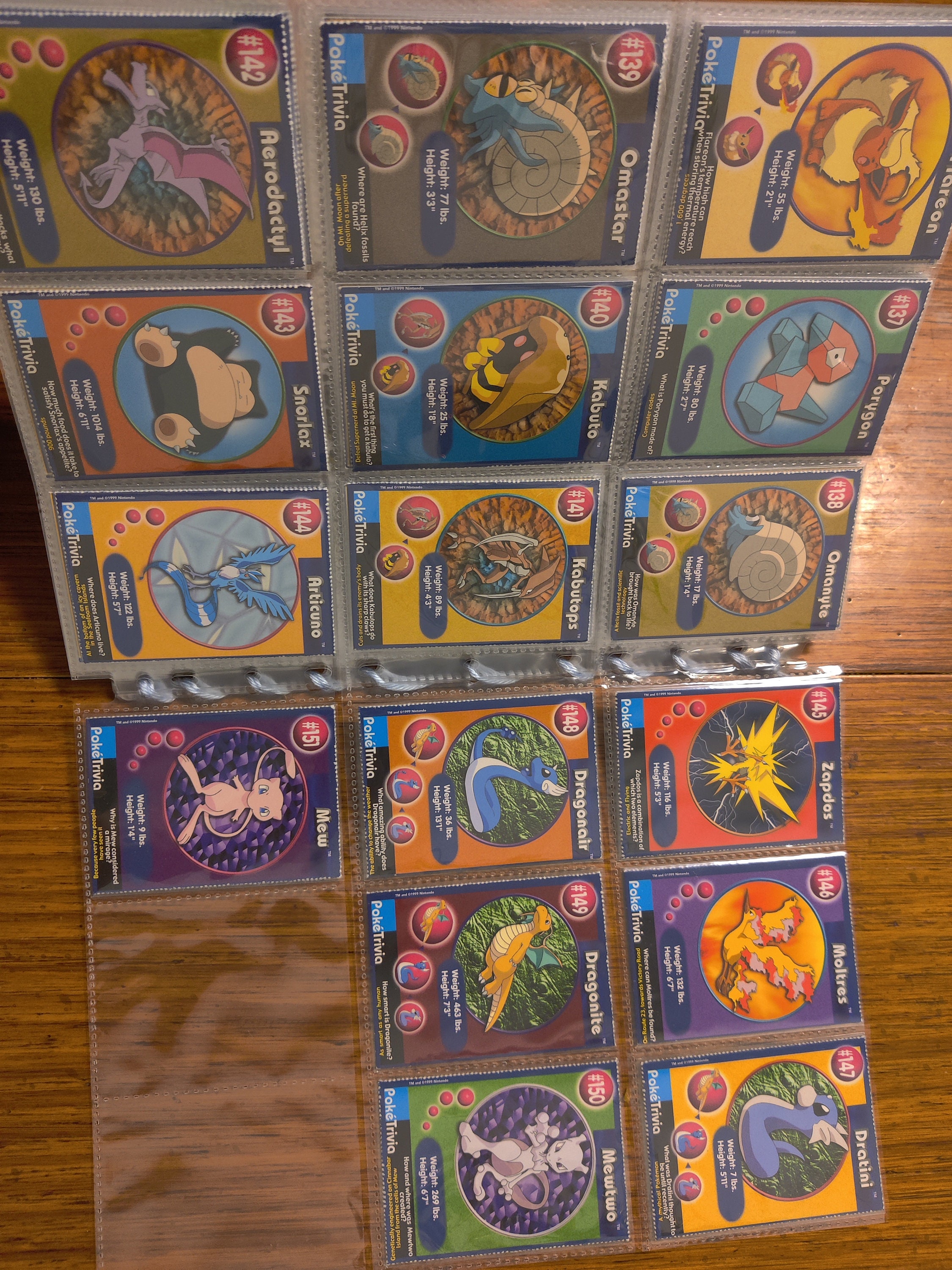 1999 Pokemon BK Promo Poketrivia Cards Full Set 1-151 - Etsy