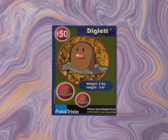 Pokemon Diglett Card