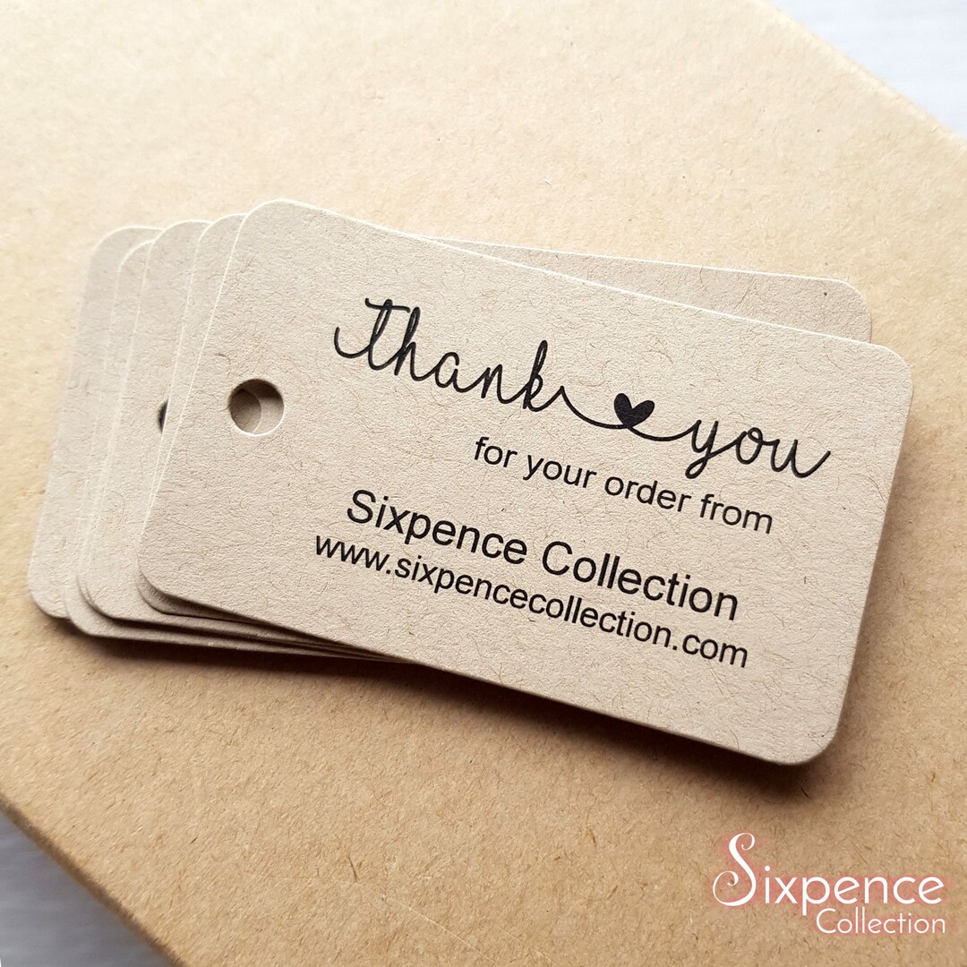 Thank You for Your Order Business Tags Product Tags, Etsy Order Tags ...