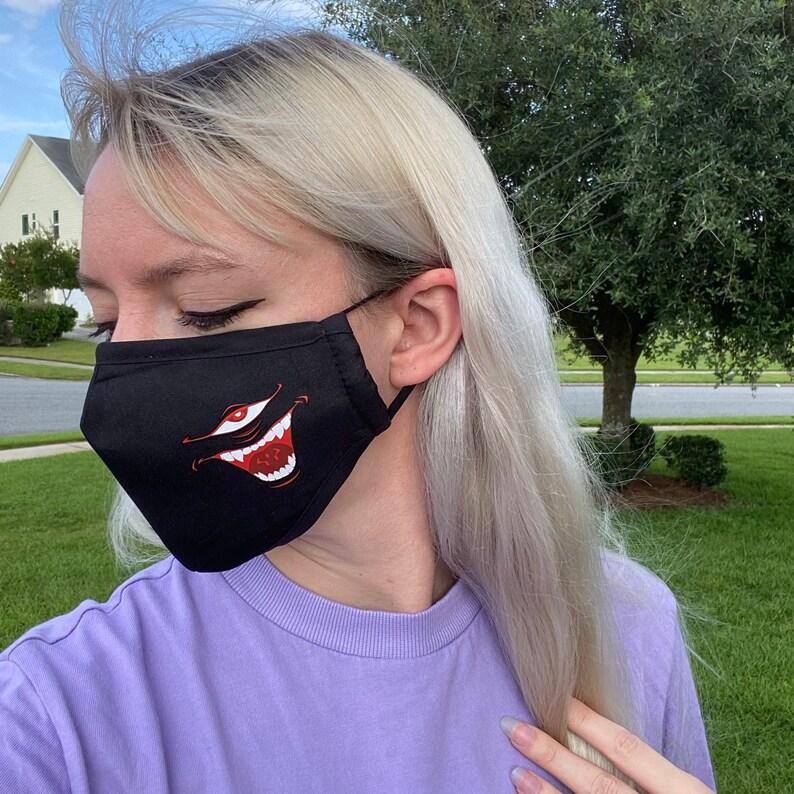 Cursed Mouth Face Mask - Etsy
