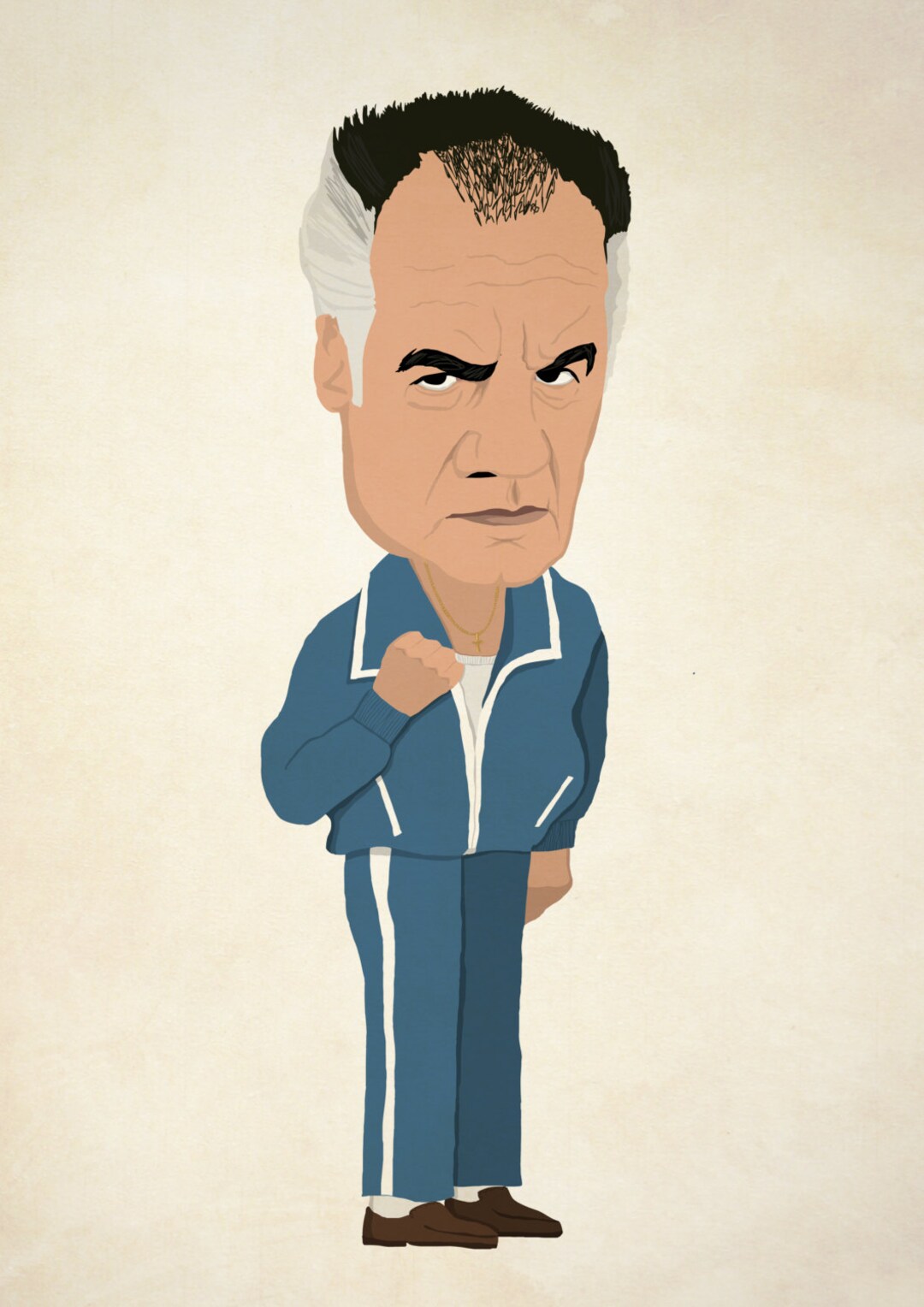 Paulie Walnuts From the Sopranos A4 Illustration - Etsy