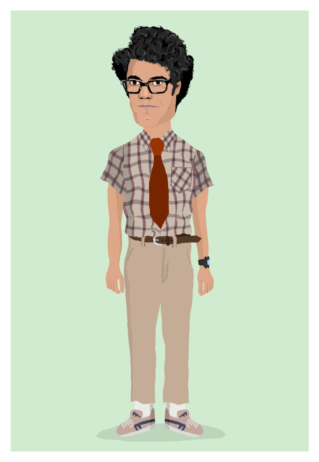The IT Crowd- Maurice Moss A4 Print - Etsy