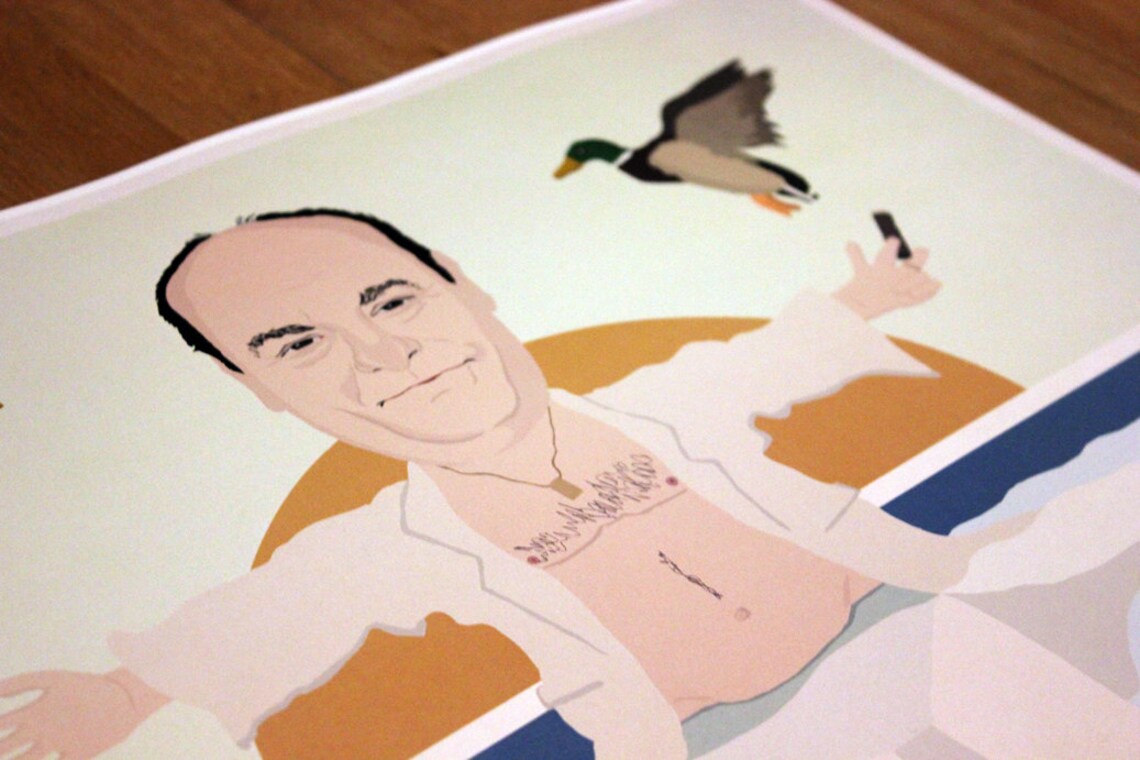 Tony Soprano Original A3 Illustration. - Etsy